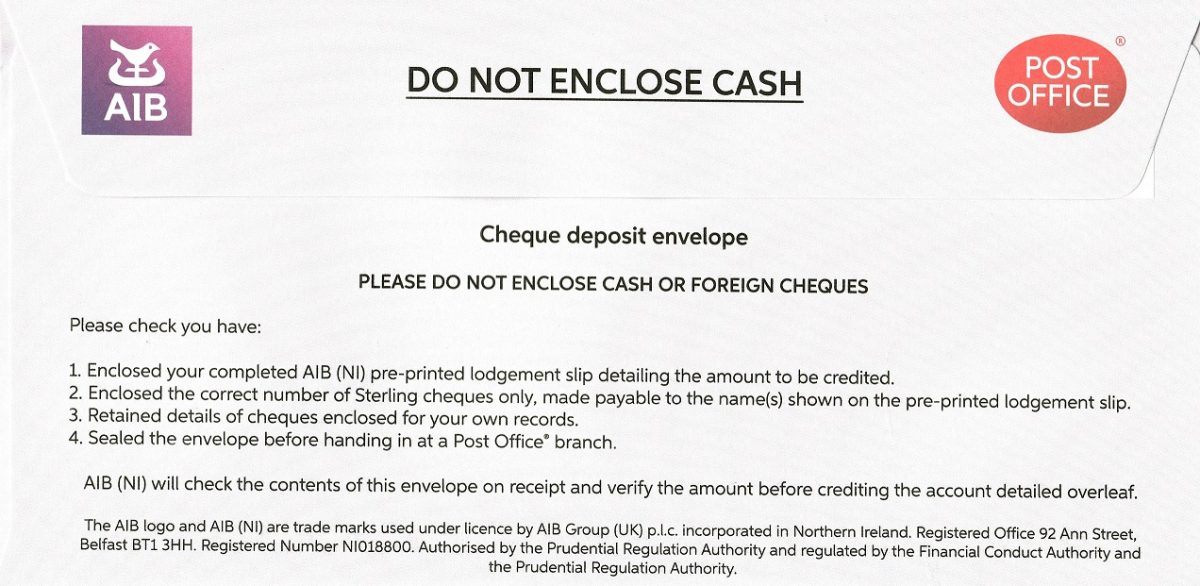 Bank Cheque Service - Gale Street Post Office - Rochdale