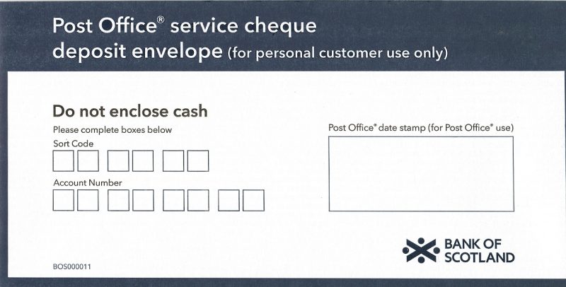 Bank Cheque Service - Gale Street Post Office - Rochdale