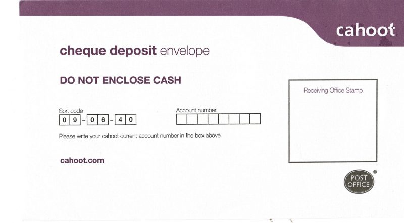 Bank Cheque Service - Gale Street Post Office - Rochdale