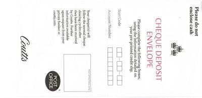 Bank Cheque Service - Gale Street Post Office - Rochdale