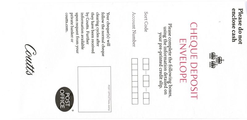 Bank Cheque Service - Gale Street Post Office - Rochdale