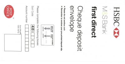 Bank Cheque Service - Gale Street Post Office - Rochdale